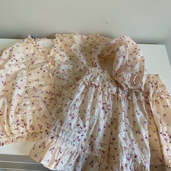 Zara | Matching Sets | Zara Girls Floral Skirt And Shirt Set | Poshmark